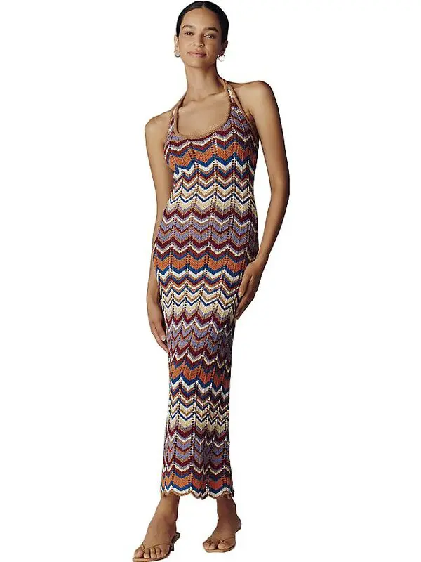 Faithfull The Brand Elisa Midi Dress - Cadaqus Stripe