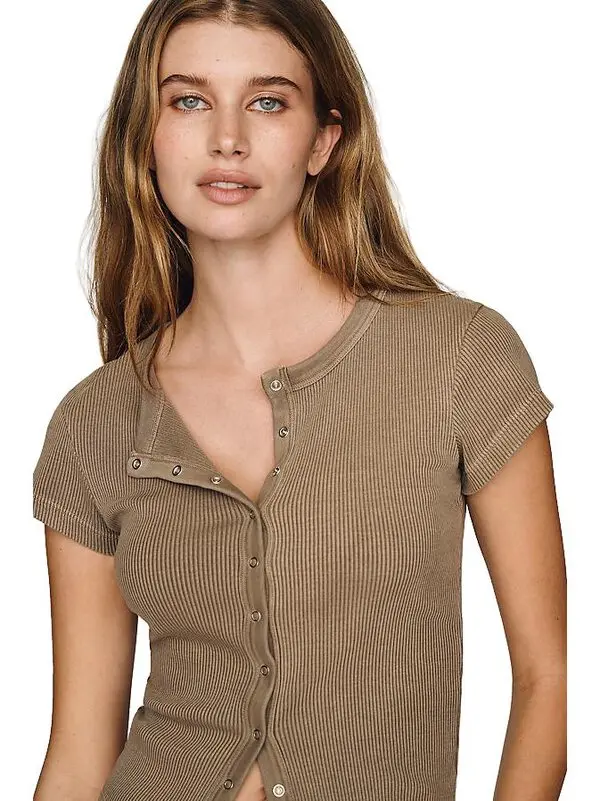 Citizens Of Humanity Tabi Cardigan Top - Cocoa