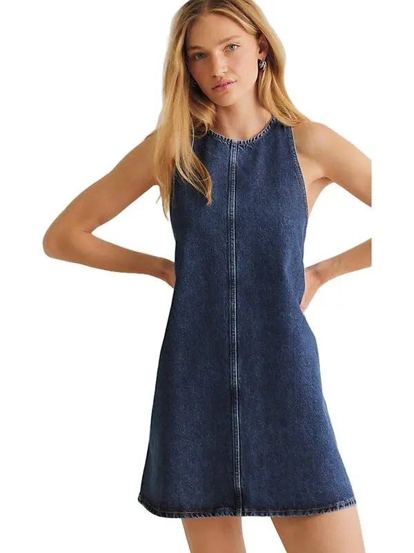 AGOLDE Harriet Denim A-line Mini Dress - Term
