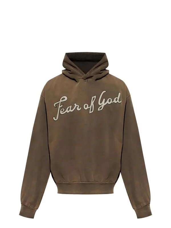 Fear Of God Hooded Sweatshirt - Brown