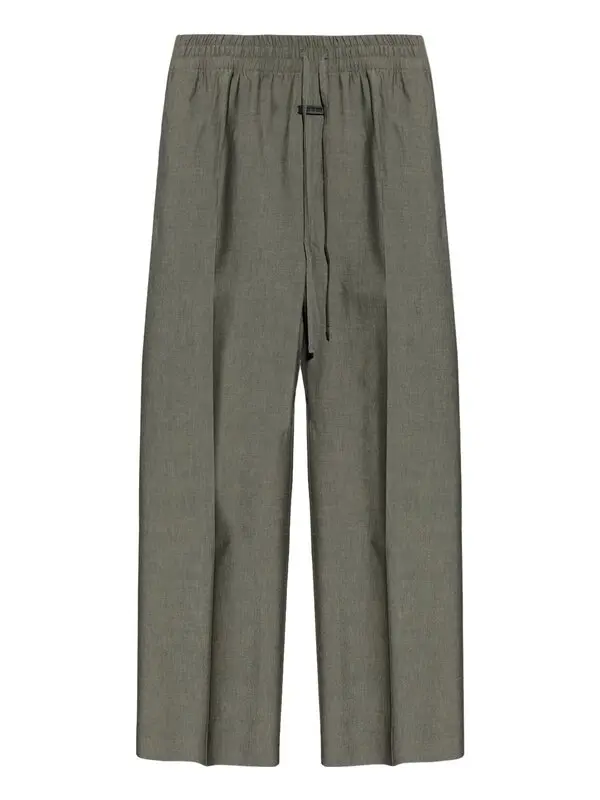 Fear Of God Creased Wide-leg Trousers - Grey