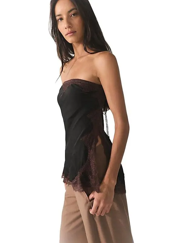 Free People Kiss And Tell Tunic - Black Combo