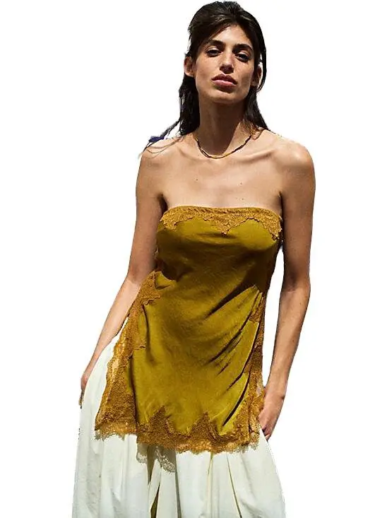 Free People Kiss And Tell Tunic - Dried Tobacco Combo