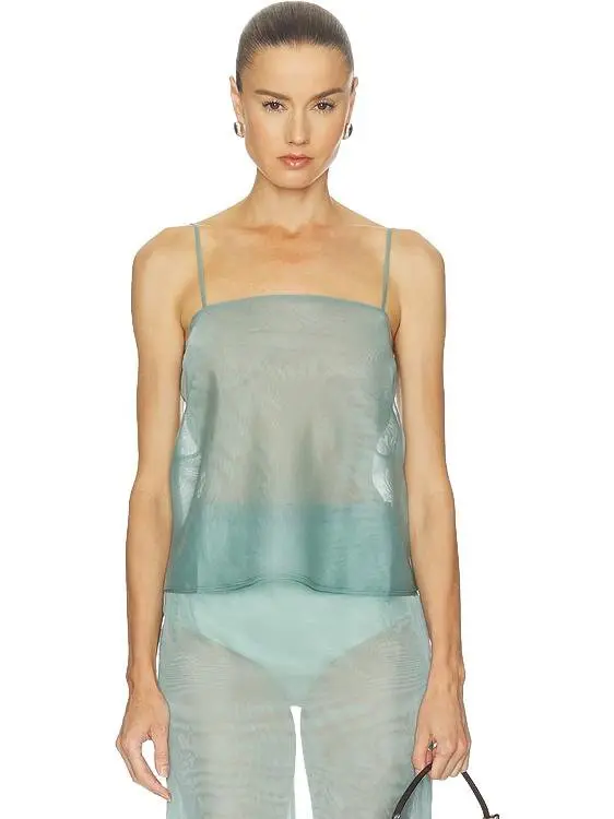 Renggli Organza Cami Top - Teal