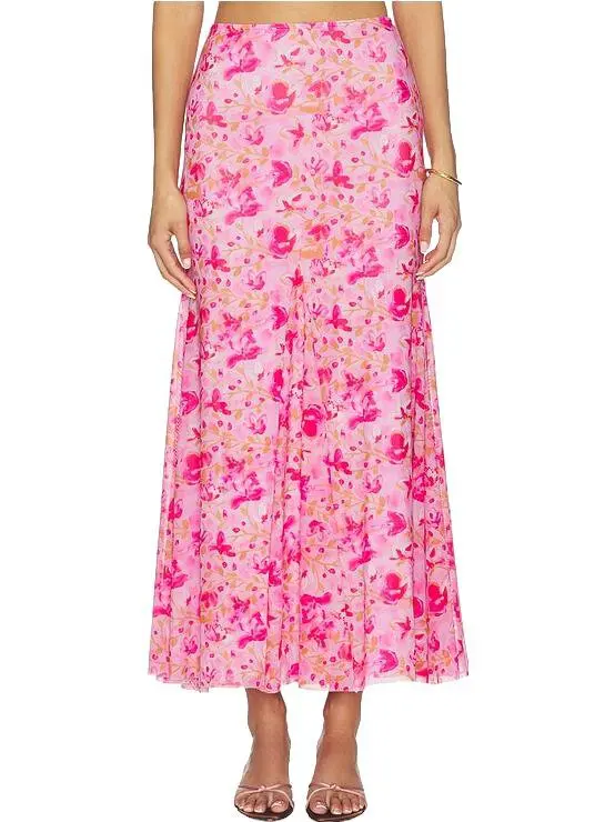 Astr The Label Mejra Skirt - Fuchsia