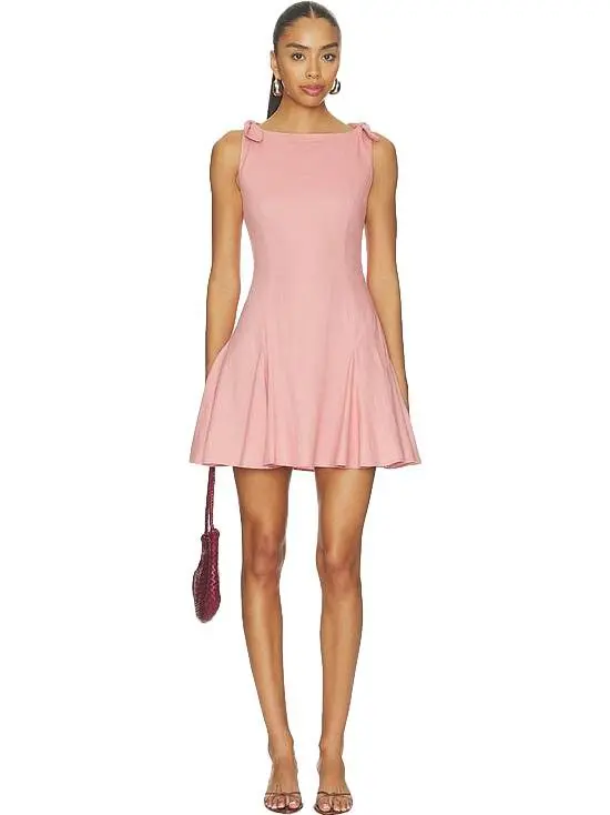 ELODIE THE LABEL Reese Mini Dress - Rose