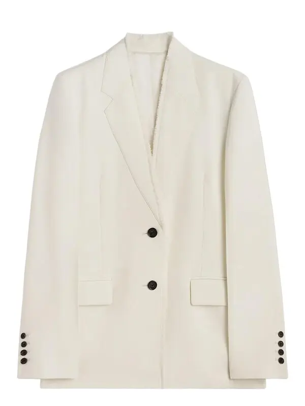 TOTEME Raw Lapel Blazer - Cream