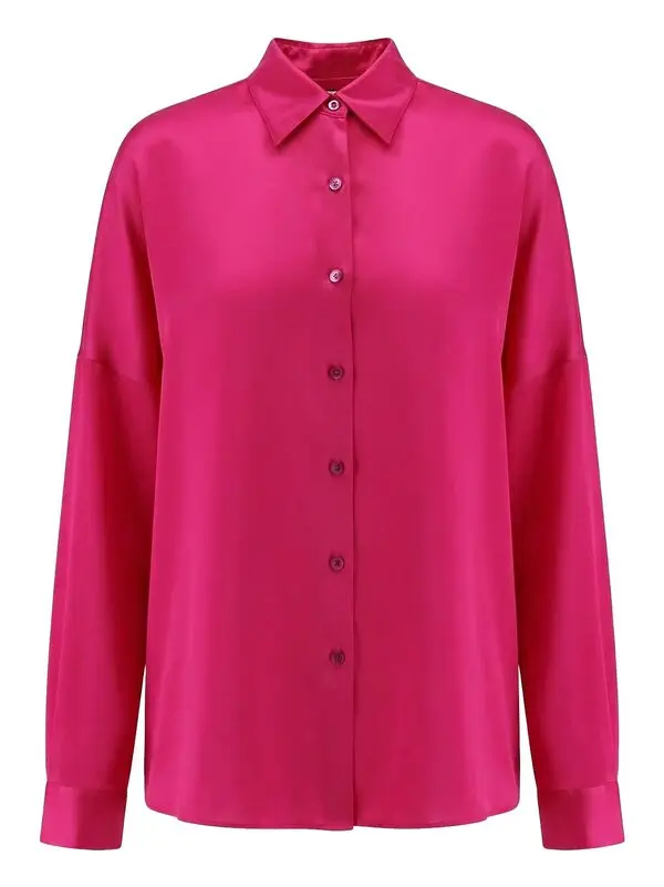 Dries Van Noten Casia Silk Shirt - Pink