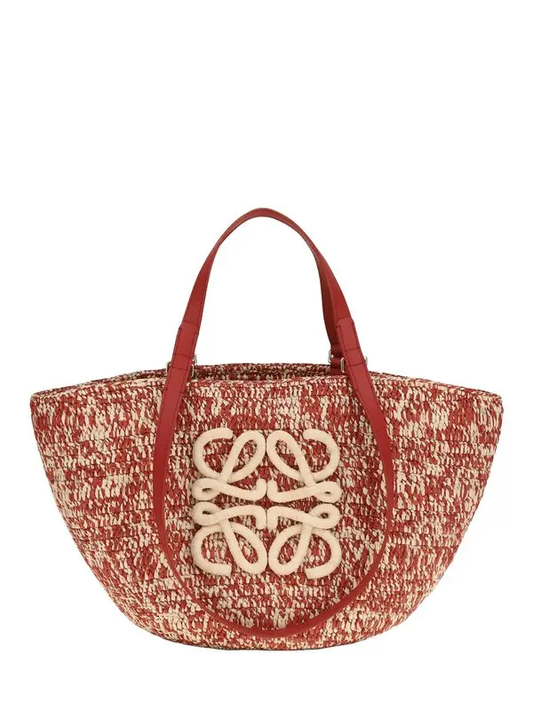 Loewe X Paula's Ibiza Eclipse Basket Bag - Red
