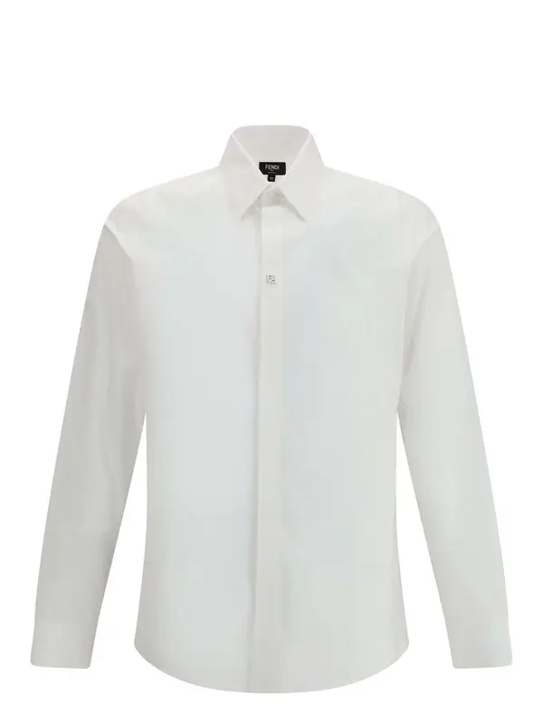 Fendi Shirt With Ff Detail - White