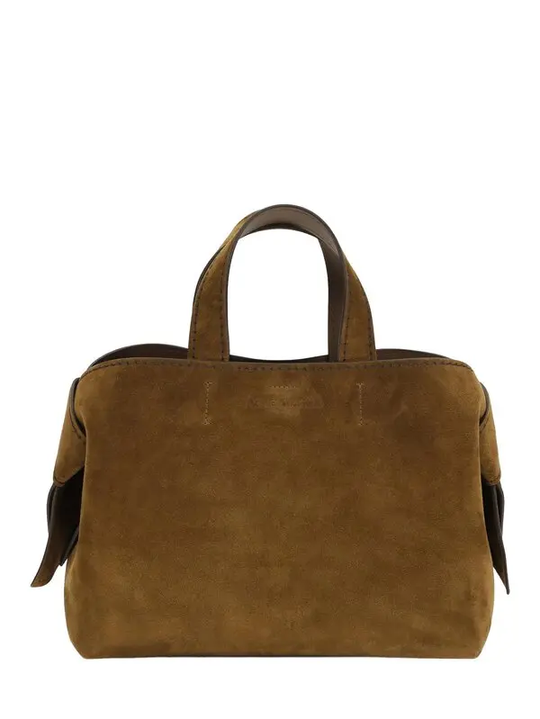 Acne Studios Musubi Suede Tote Bag With Knotted Details - Brown