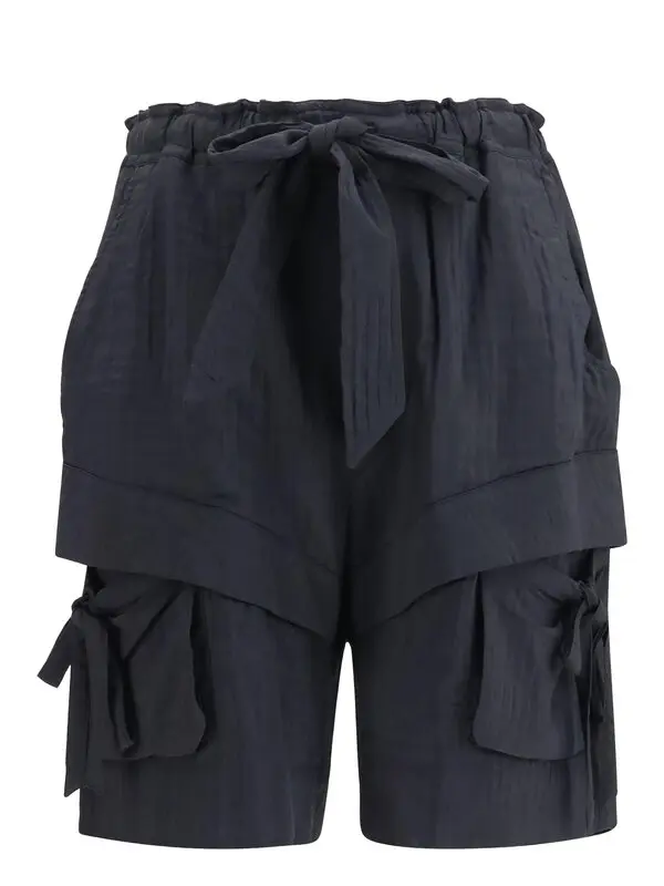 Isabel Marant Étoile Elasticated Waist Drawstring Shorts - Black
