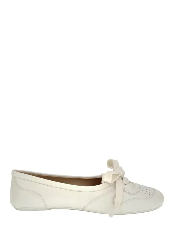 GIANVITO ROSSI Vault Ballerinas - White