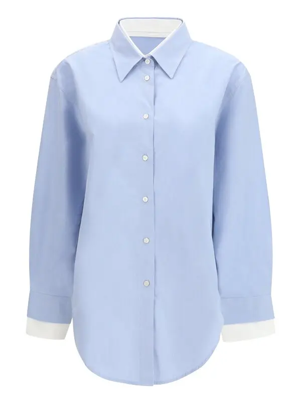 Acne Studios Layered Button-up Shirt - Blue