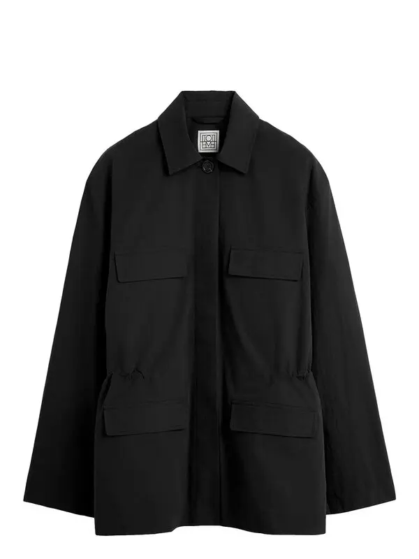 TOTEME Cotton Utility Jacket - Black
