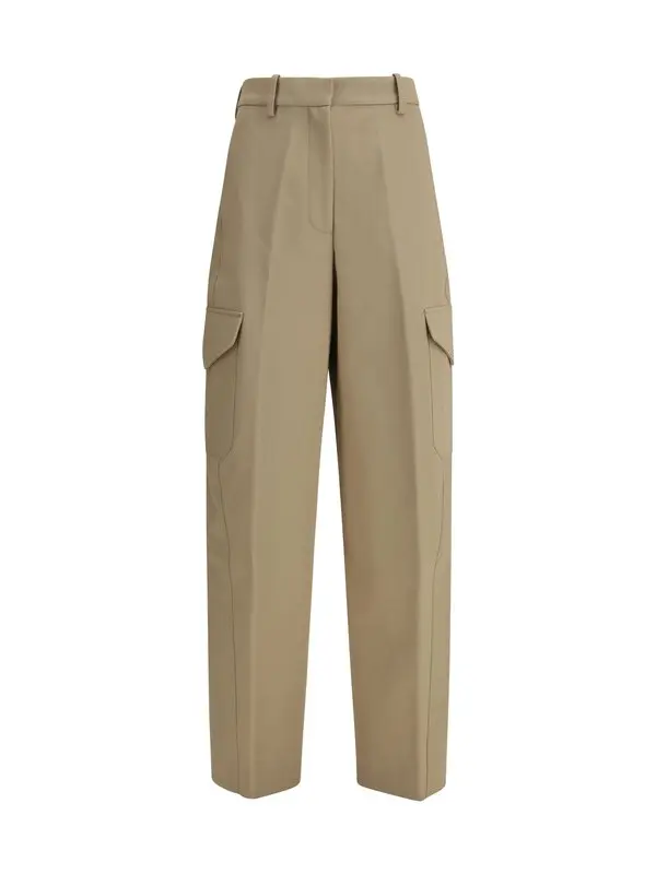 Givenchy Cotton Cargo Pants - Cream