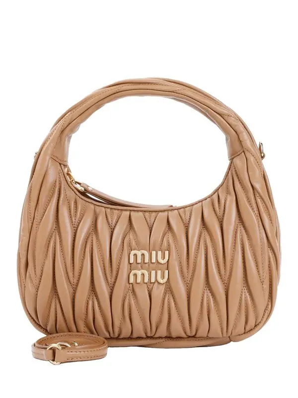Miu Miu Small Wander Matelassé Hobo Bag - Multicolor