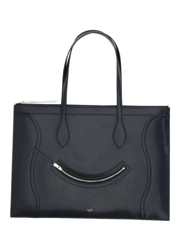 Celine Flat Cabas Tote Bag - Black