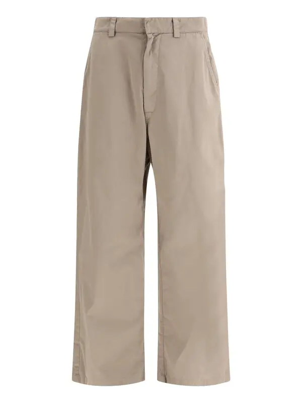 Balenciaga Workwear Cotton Twill Trousers - Cream