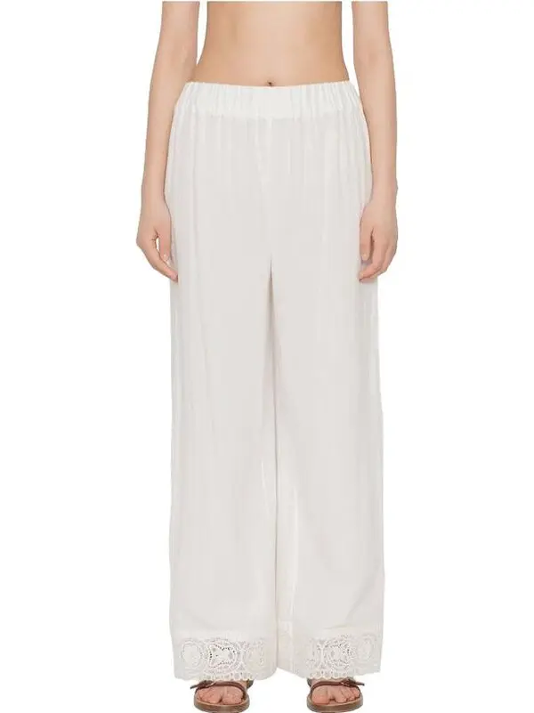 Sea Gardener Coverup Pants - White