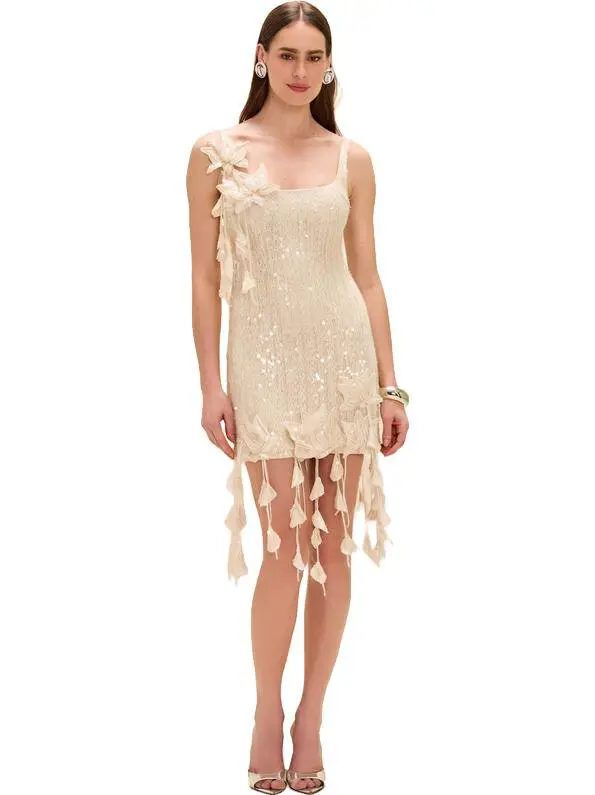 PatBO Iara Crochet Mini Dress - Red