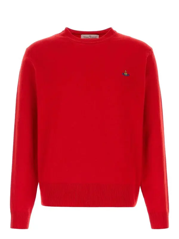 VIVIENNE WESTWOOD Alex Merino Wool & Cashmere Blend Sweater - Red