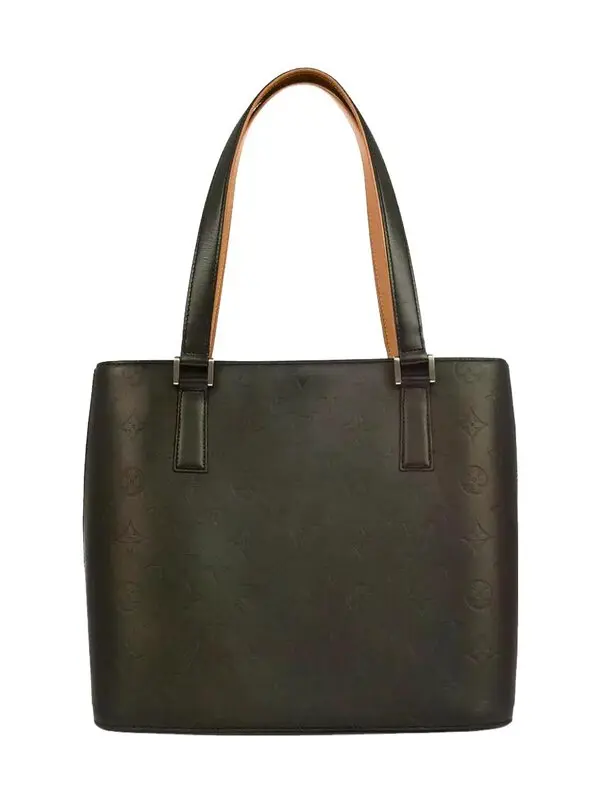 LOUIS VUITTON Monogram Mat Stockton Tote Bag - Black