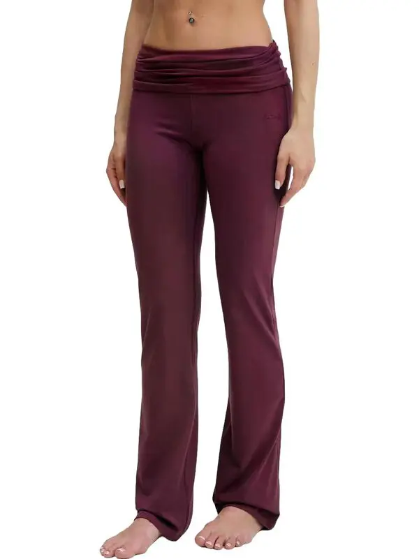 CASALL Sublime Fold-over Flared Leggings - Red