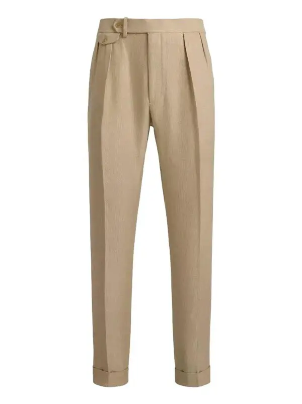 Ralph Lauren Purple Label Gregory Twill Trousers - Neutrals