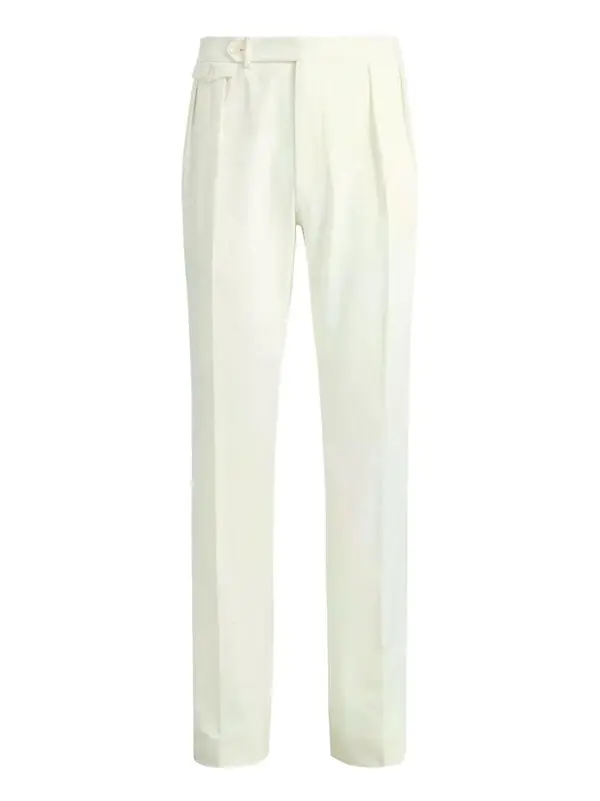 Ralph Lauren Purple Label Gregory Double-pleated Tailored Trousers - Neutrals
