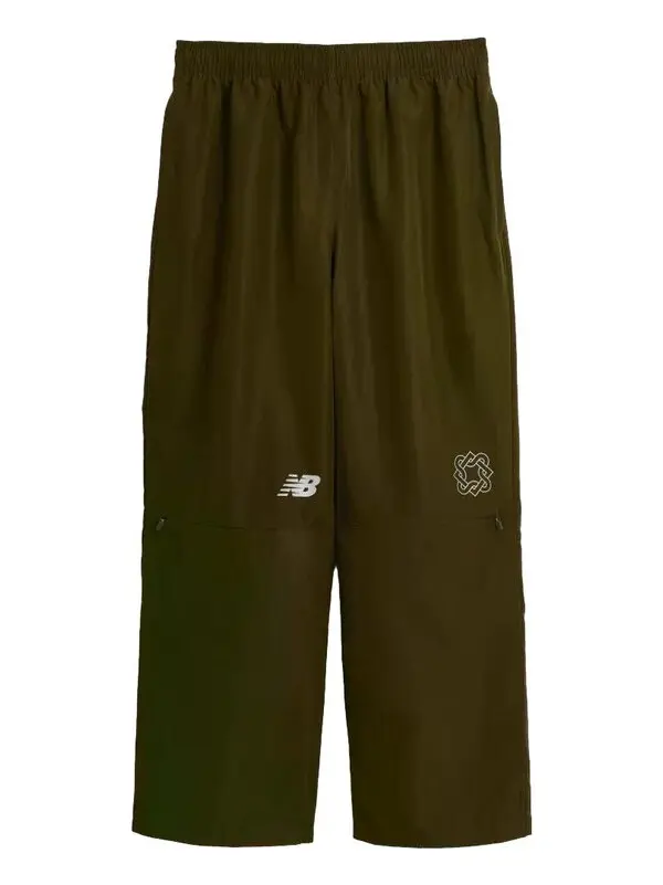 NEW BALANCE Logo Print Track Pants - Green
