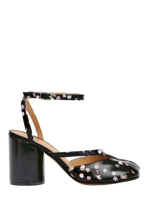 MAISON MARGIELA Tabi Confetti-print Heeled Pumps - Black