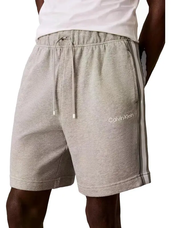 Calvin Klein Print Drawstring Shorts - Grey