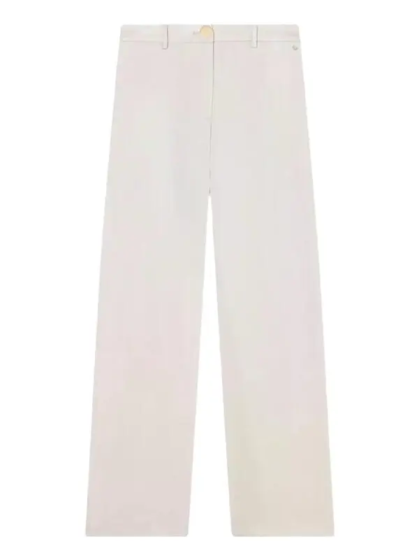 Armani Exchange Beige Wide Leg Trousers - Neutrals