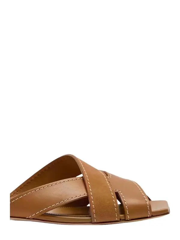 TOD'S Crossover Strap Sandals - Brown