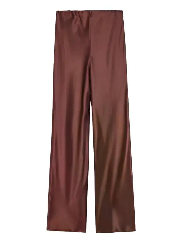 Shona Joy Savanna Satin-finish Trousers - Brown