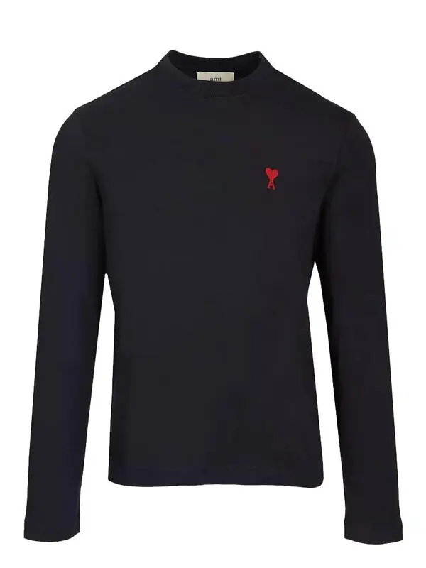AMI Paris De Cœur Long-sleeve T-shirt - Blue
