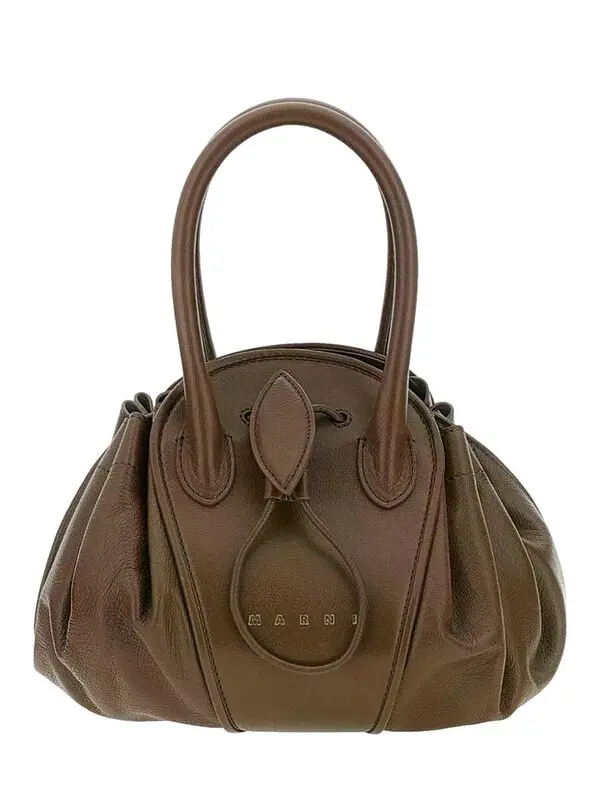 Marni Small Tulipea Tote Bag - Brown