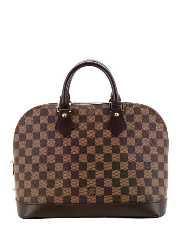 LOUIS VUITTON Vintage Alma Handbag Damier Pm Satchel - Brown