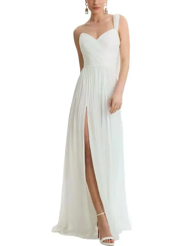 FRAMBOISE Vondra One-shoulder Maxi Dress - White