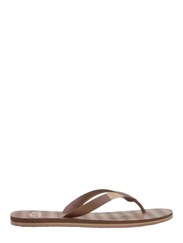 UGG Keppel Geometric Flip Flops - Brown