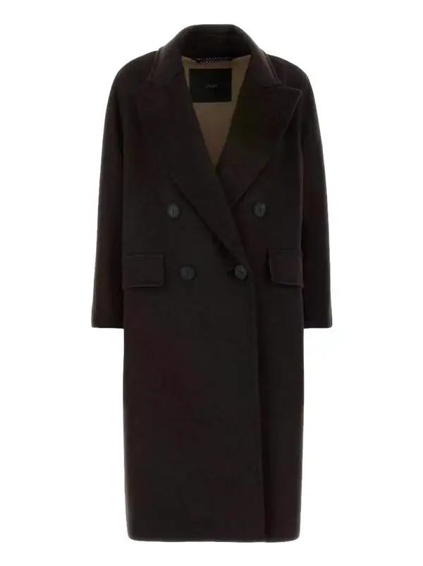 DONNA SINHORELLI Angus Double-breasted Coat - Brown