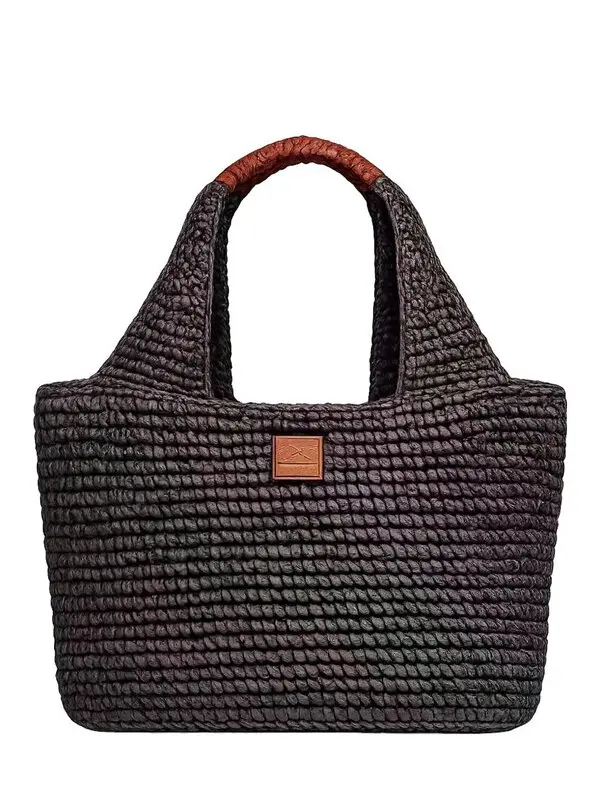 Sundek Maxi Logo-patch Tote Bag - Black