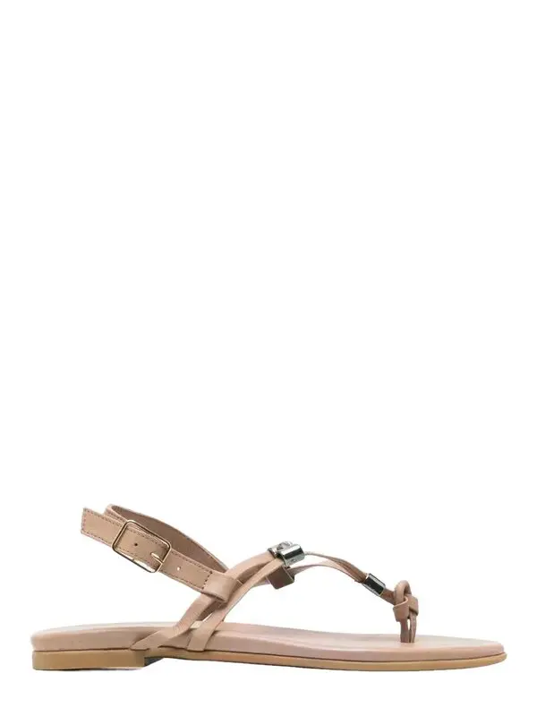 SERGIO MORETTI FIRENZE Slingback Sandals - Brown