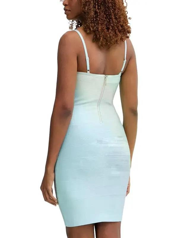 Guess Cowl Neck Mini Dress - Blue