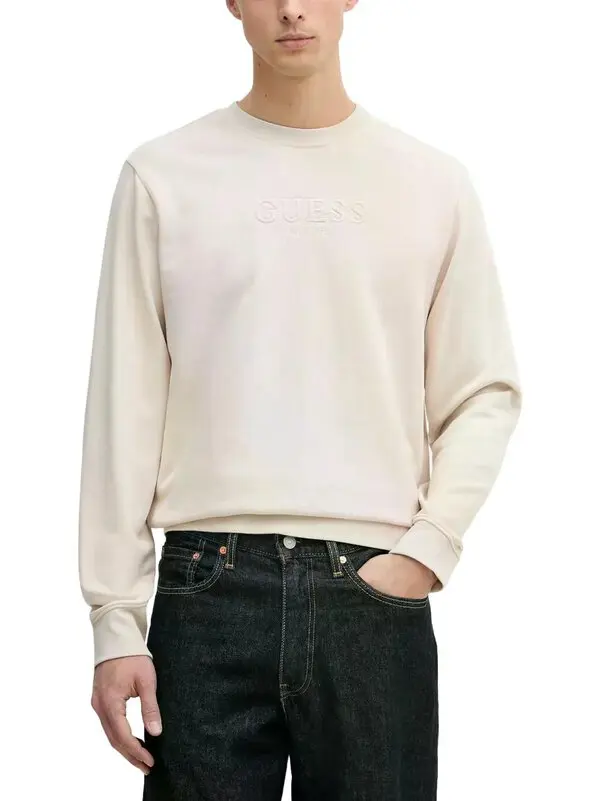 Guess Embroidered Logo Sweatshirt - Neutrals