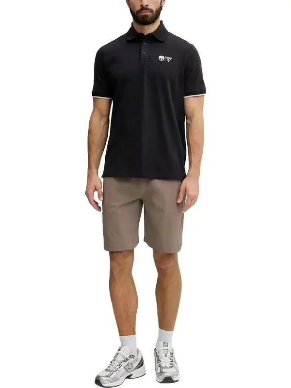 Guess X North Sails Logo-print Tipped Polo Shirt - Blue