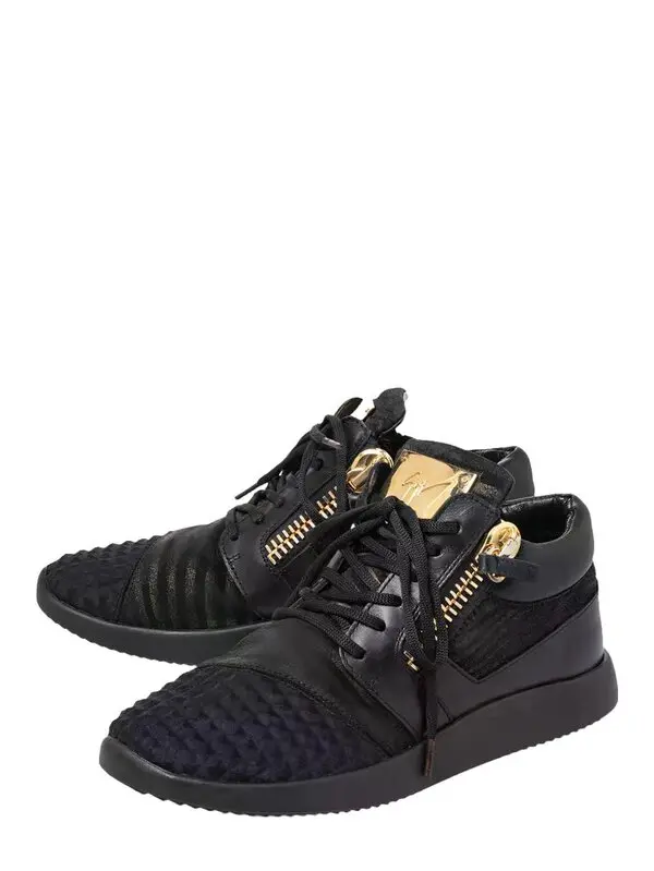 GIUSEPPE ZANOTTI Zip-accent Sneakers - Black
