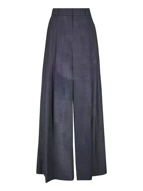 TWP Pleated Wide-leg Trousers - Blue