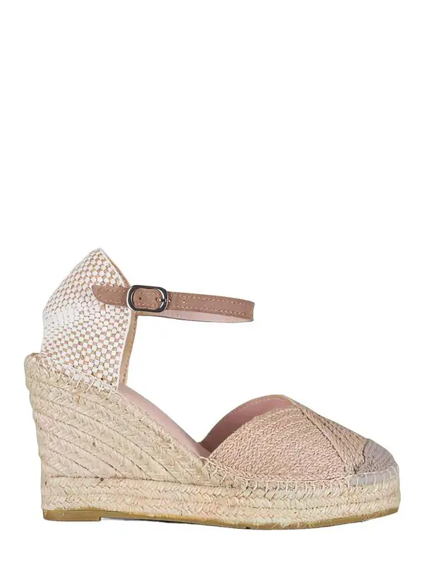 Ron White Buckle-fastening Wedge Espadrilles - Neutrals